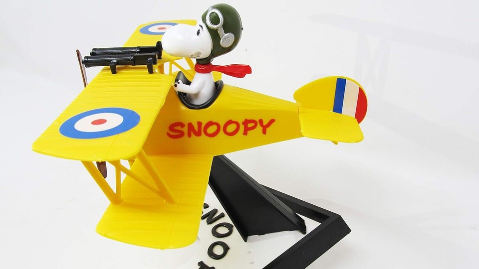 Atlantis Peanuts Snoopy and Sopwith Camel Aircraft Snap Model Kit ...