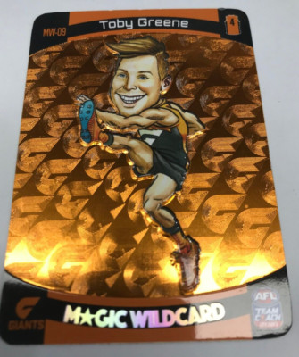 2021 AFL Teamcoach Cards MAGIC WILD Card MW-09 Toby Greene-GWS | eBay