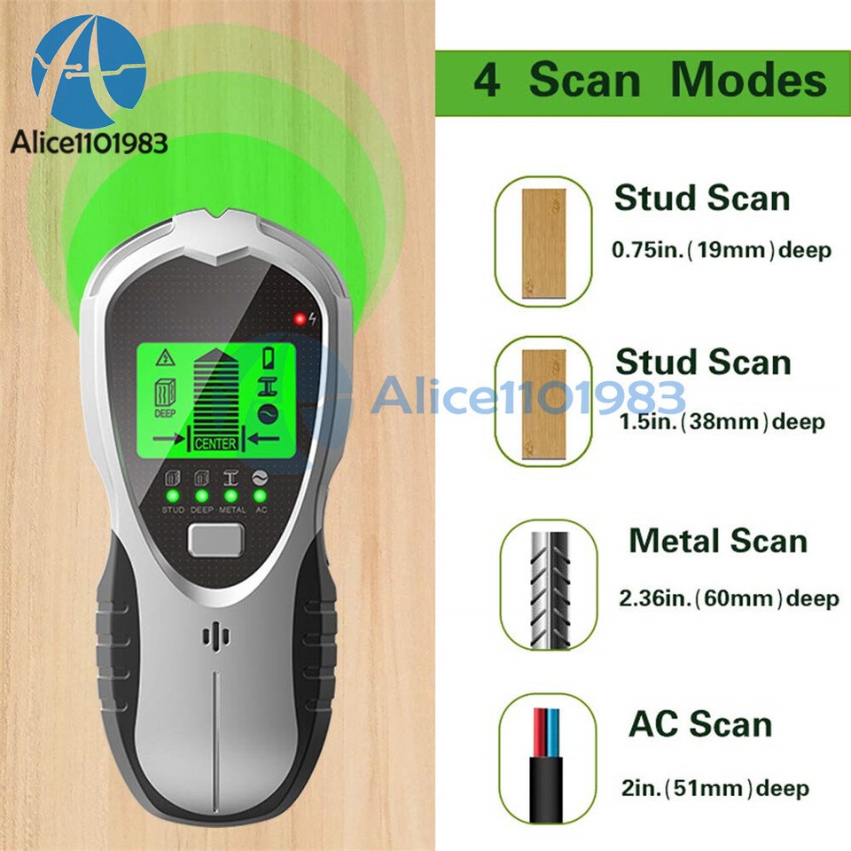 4-in-1 Digital Stud Finder Wire Wall Sensor Scanner Detector Beam ...