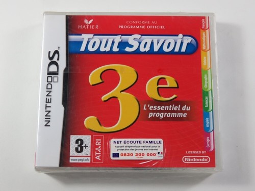 TOUT SAVOIR 3EME NDS FR NEW | eBay