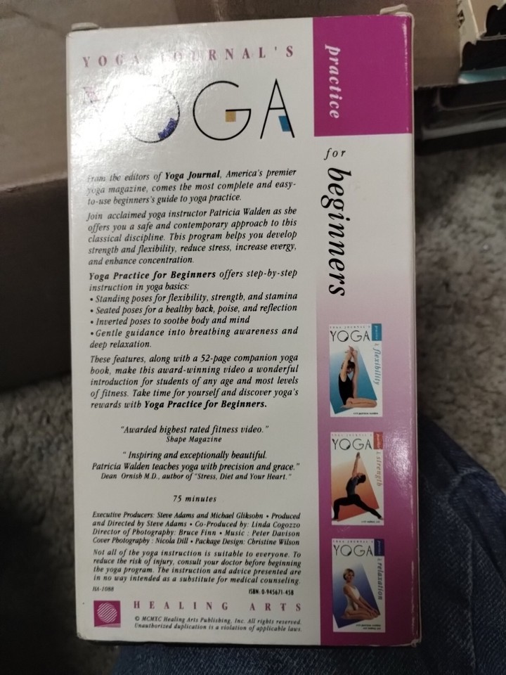 Yoga Journals Yoga for Beginners (VHS, 1997, 29956111530 | eBay