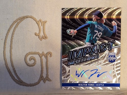 Walter Ford, Mariners, 2023 Elite Extra Edition Impact Impressions Auto ...
