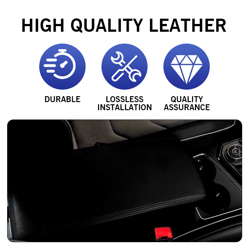 Center Console Lid Armrest Cover PU Leather Cushion For Subaru Outback ...