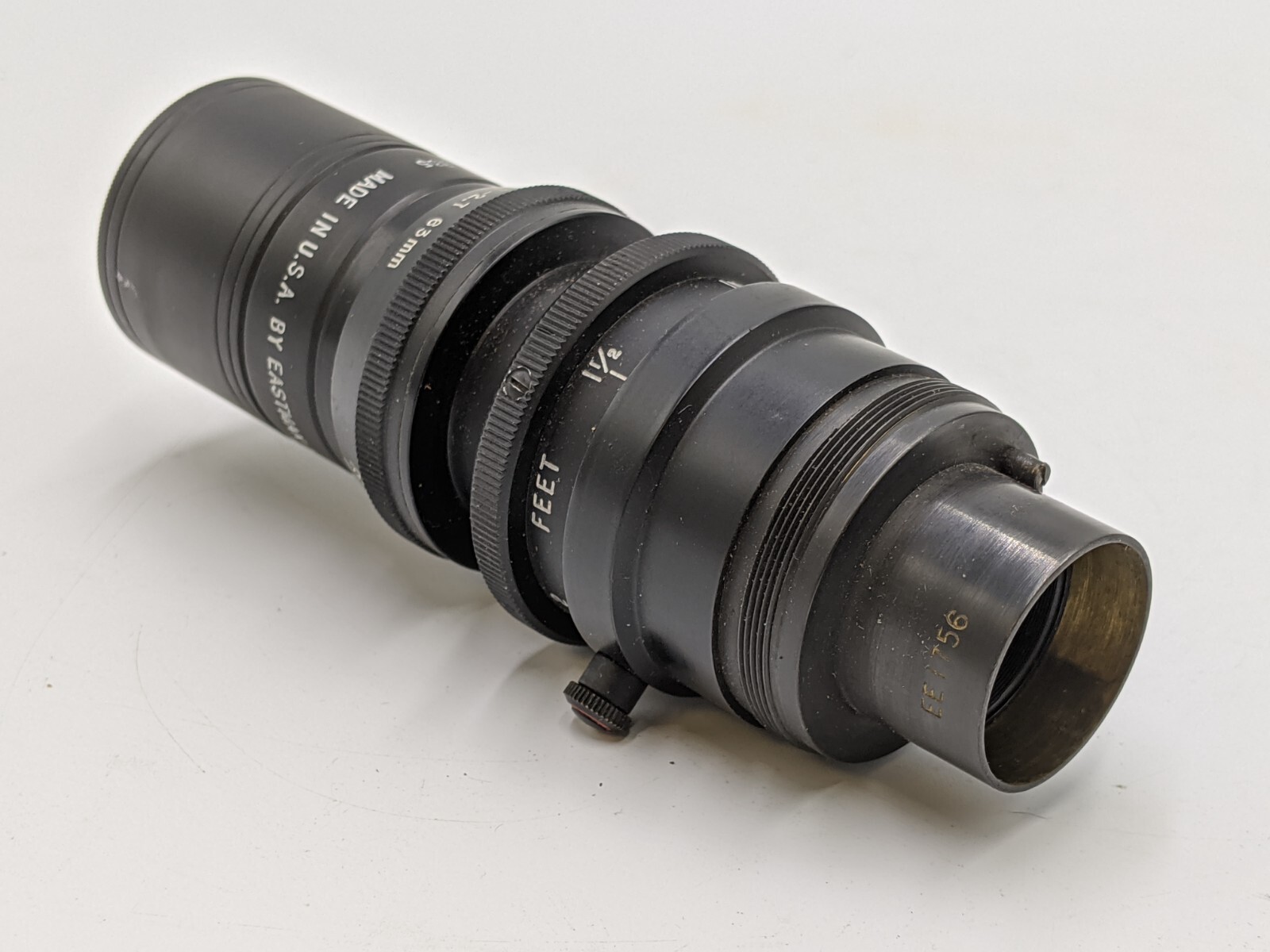 Vtg Kodak Cine Anastigmat F-2.7 63mm Movie Film Camera Lens Black ...