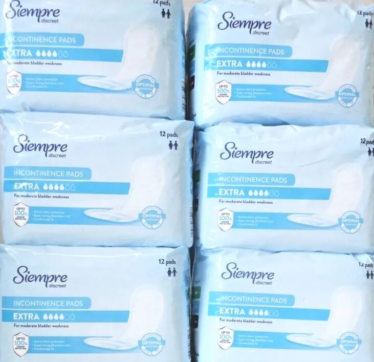 8 X 12 (96) Siempre Hygiene Pads Extra Enhanced Comfort & Protection ...