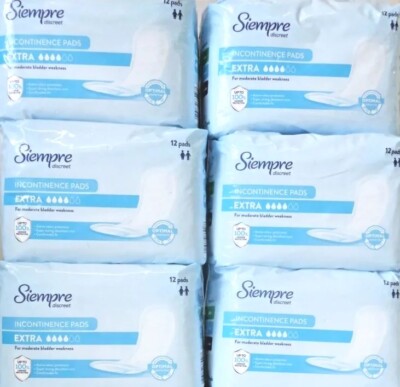8 X 12 (96) Siempre Hygiene Pads Extra Enhanced Comfort & Protection ...