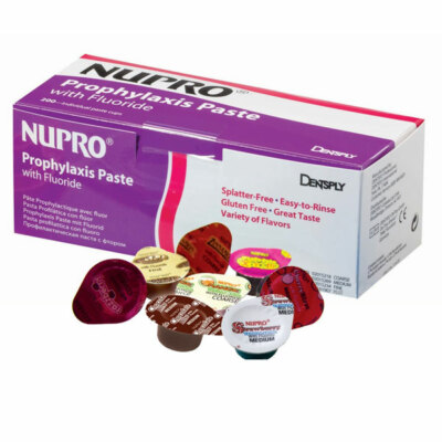 NUPRO COARSE MINT PROPHY PASTE WITH FLUORIDE. BOX OF 200 UNIT DOSE CUPS ...