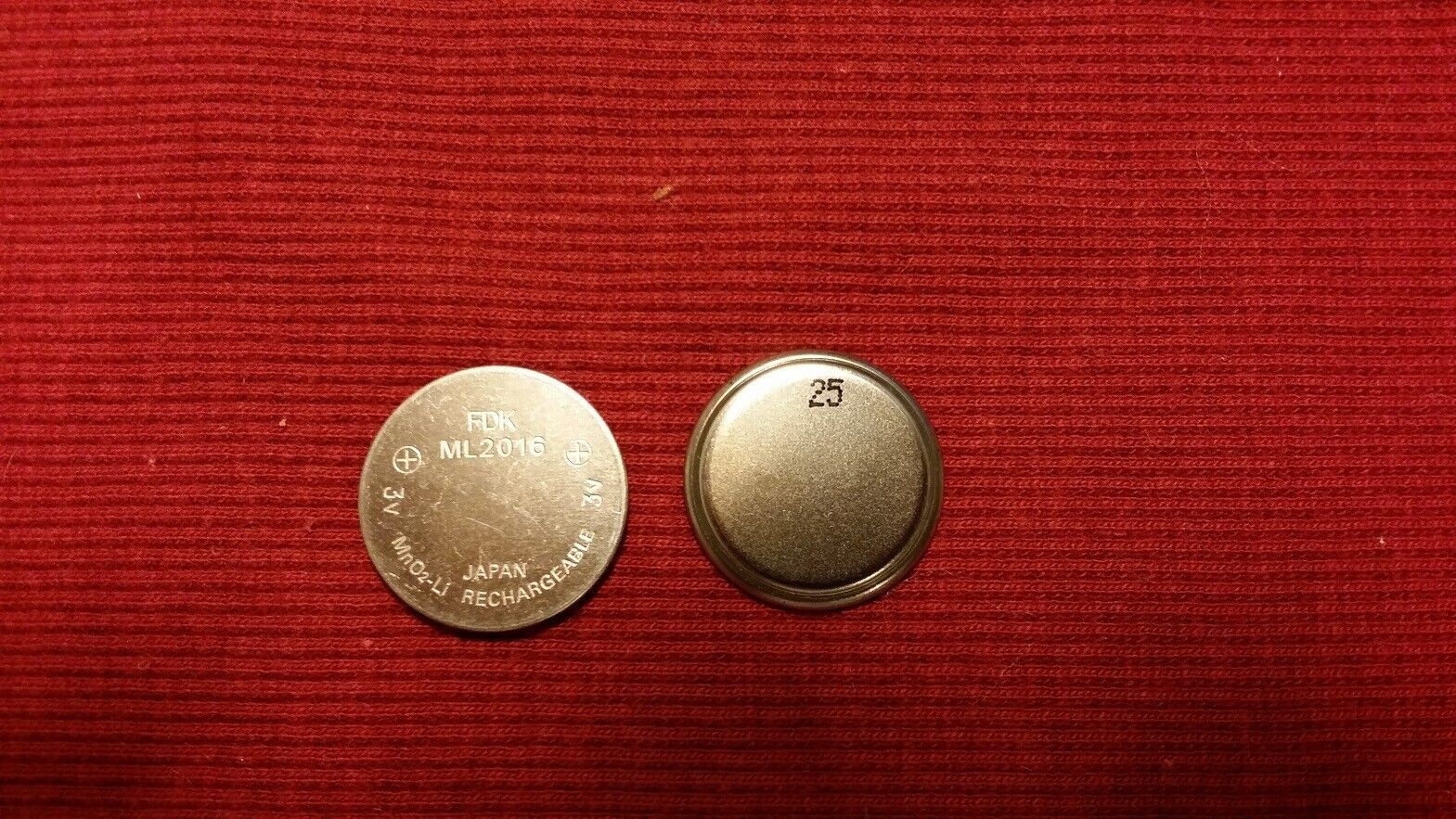 Casio ML2016 Genuine Capacitor Solar Rechargeable Battery (FDK) | eBay