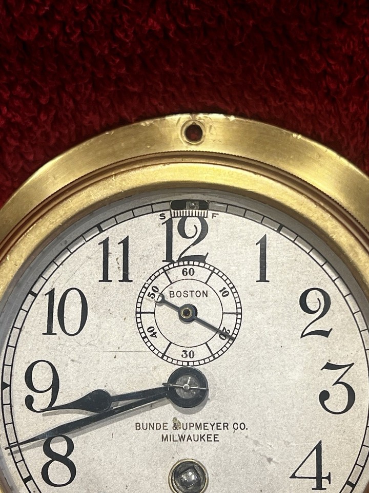 Antique Boston “Chelsea “ Auto/Boat Clock..Nice! | eBay
