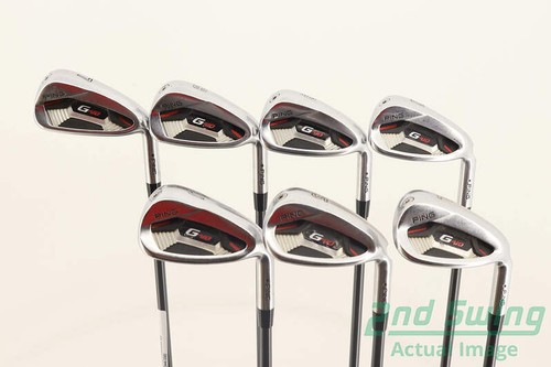 Ping G410 Iron Set 7-PW GW SW LW Graphite Senior Right Black Dot +1/4 ...