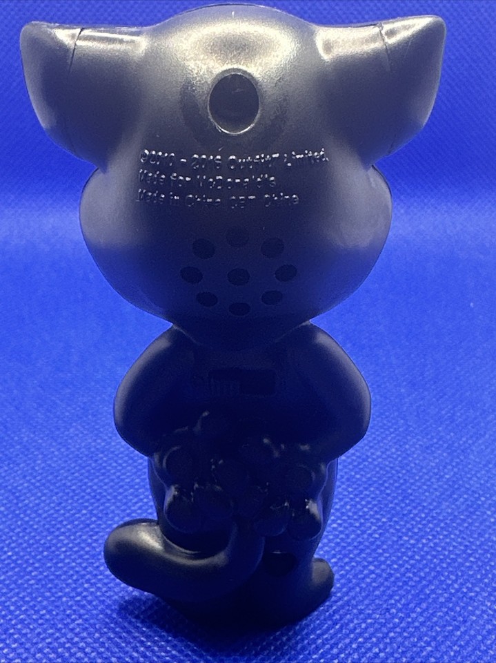 Talking Tom 3.75" Black w/ Electric Blue 2016 McDonalds Outfit7 happy ...