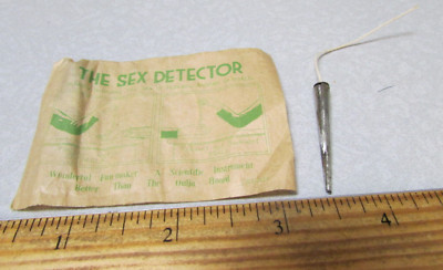 vintage 1950s dime store kids toy, The Sex Detector, with instruction on bag | eBay