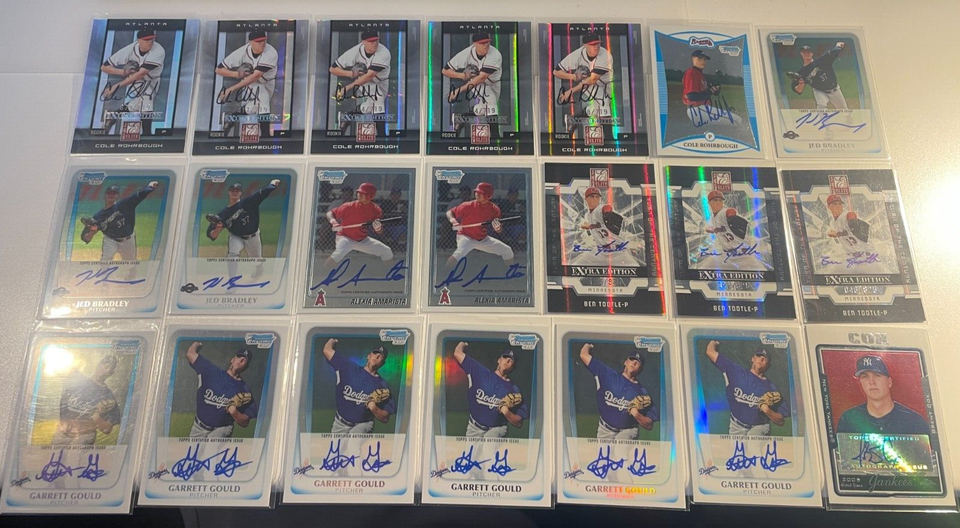 (250) MLB Baseball Auto Autograph Rookie Card RC LOT QTY x250 Book ...