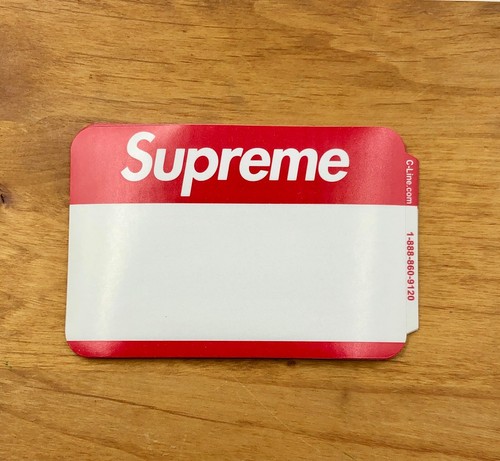 SUPREME Sticker HELLO my Name Is, 10 Stickers RED New Streetwear ...
