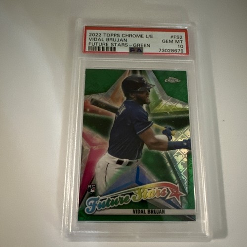 2022 Topps Chrome Vidal Brujan Future Stars FS-2 Green Logofractor RC ...