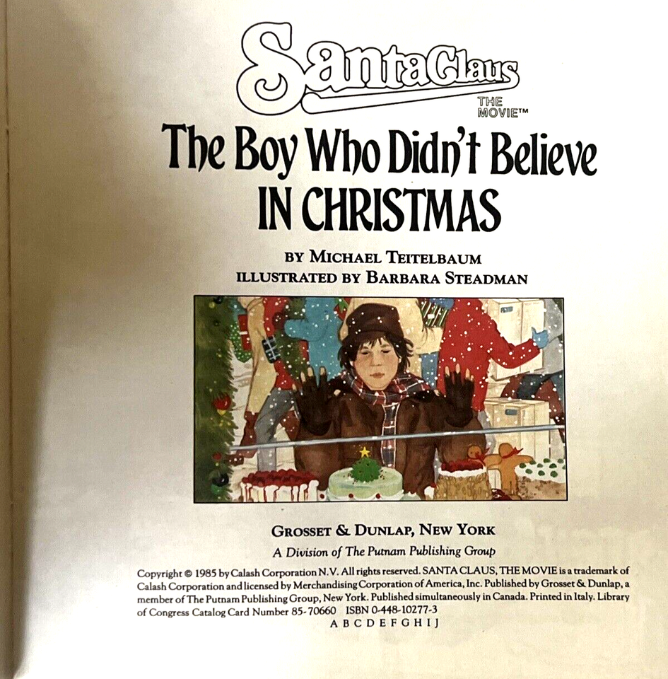 The Boy Wo Didn't Believe in Santa Claus, Michael Teitelbaum, Santa ...