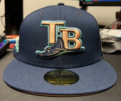 Tampa Bay Rays MLB Lids Hat Drop "Oceanside Peach" 59FIFTY 7 5/8 | eBay