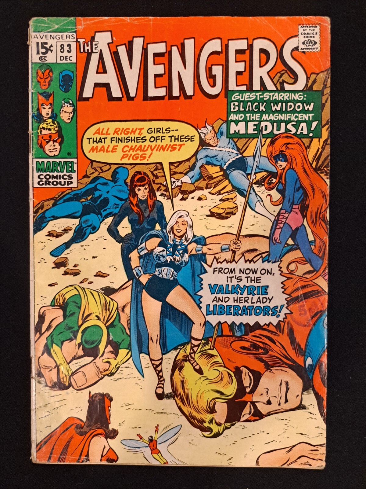 Avengers 83 Marvel Comics 1970 1st Appearance Valkyrie Lady Liberators ...