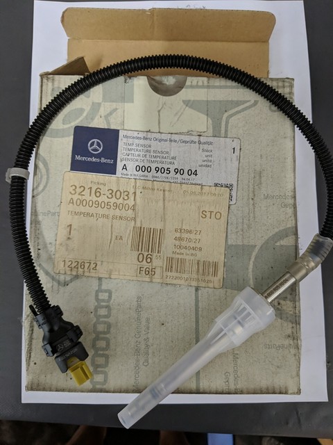 Mercedes-Benz E W213 Exhaust System Temperature Sensor A0009053904 ...