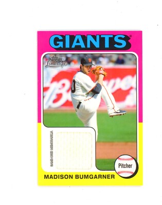 2011 Topps Lineage 1975 Mini Relics #75R-MB Madison Bumgarner - Giants ...