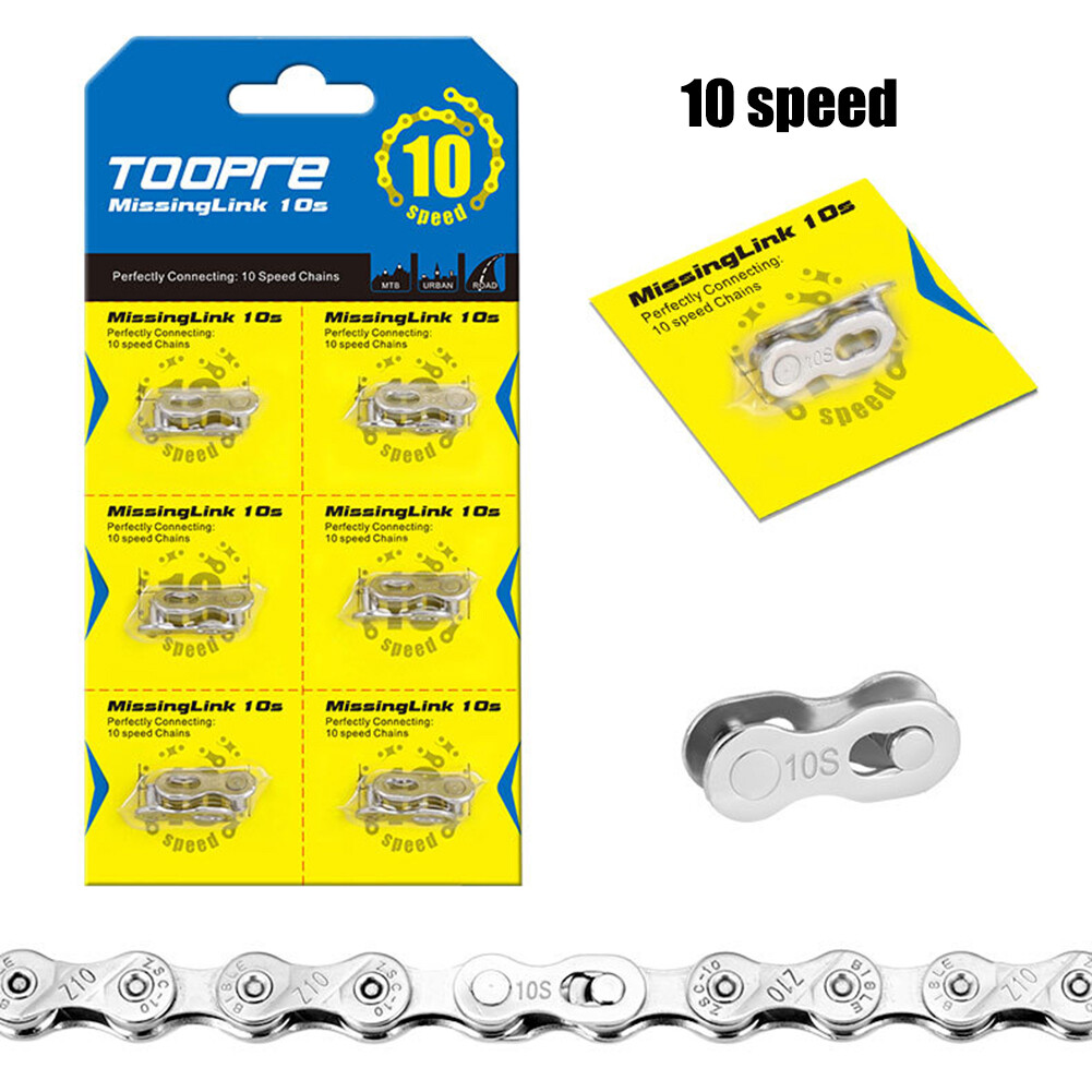 6 Pairs Bicycle Chain Link Connector MTB Road Bike Quick Master Links ...