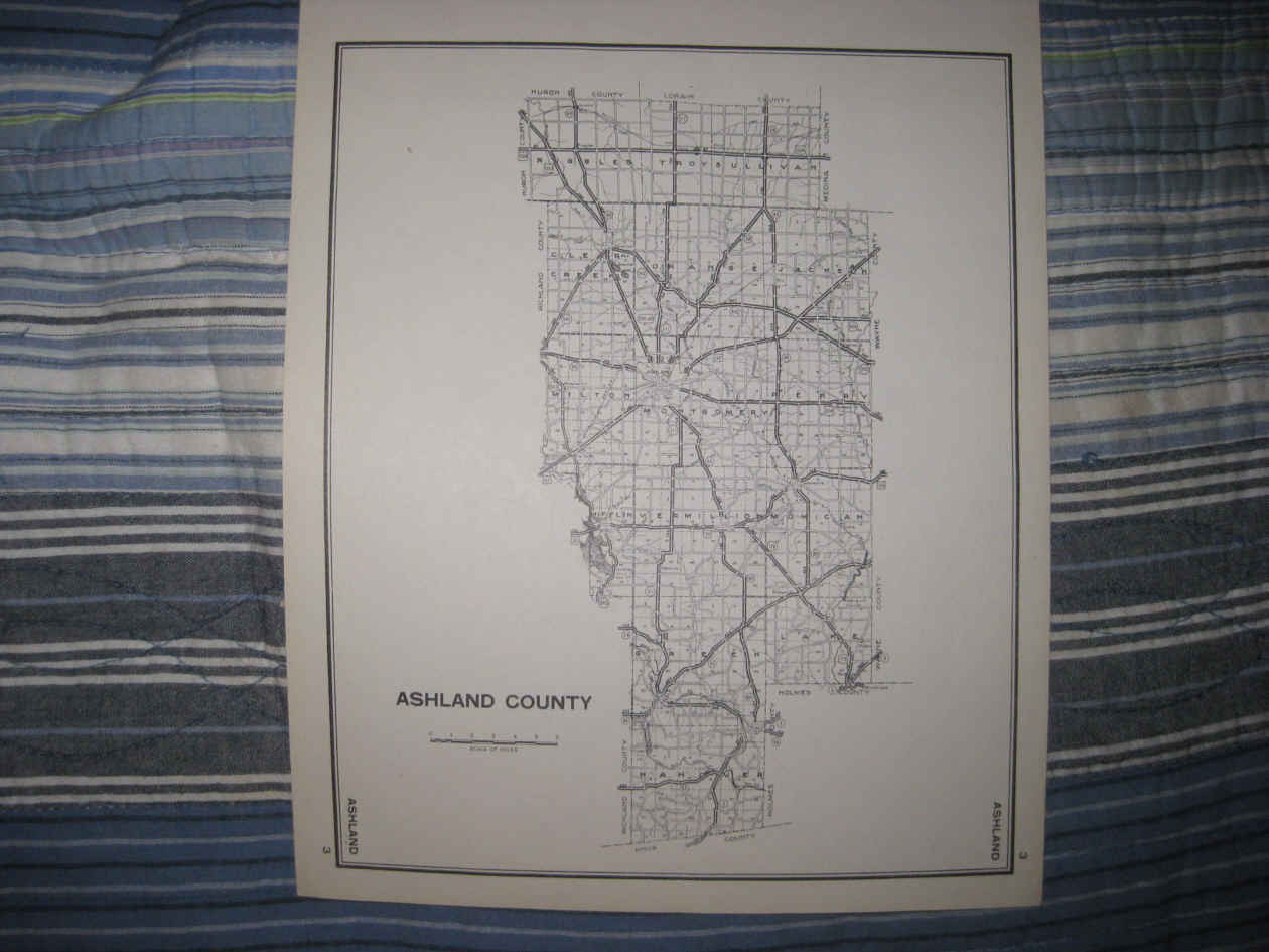Ashland County Township Map