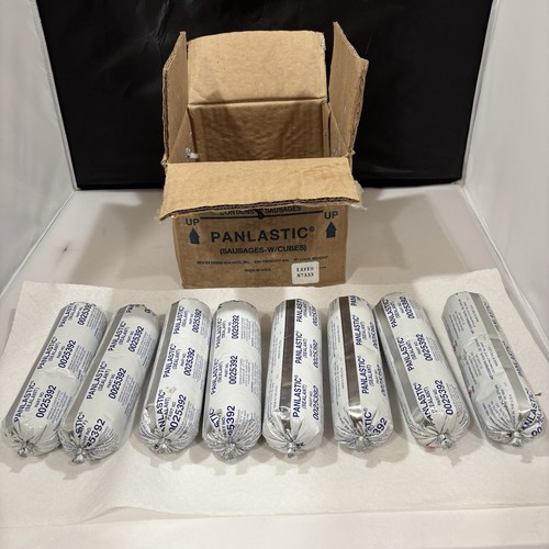 8 Foil Packs Panlastic Non Curing/Non skinning Gray Butyl Caulking No ...