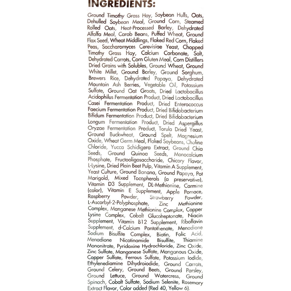 Rabbit Food - Timothy Hay Pellets Blend - Vitamin and Mineral Fortified ...