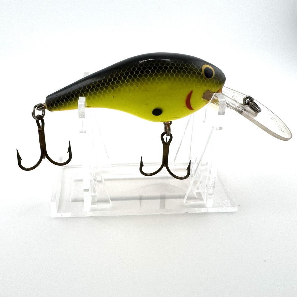 Vintage Bagley Balsa B II BB2 Fire Tiger Chartreuse USA Lip Stamp ...