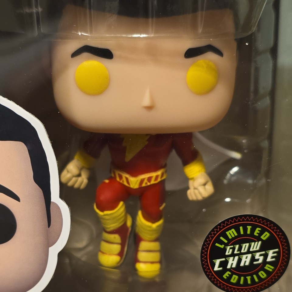 Funko Pop! Shazam! Fury Of Gods Shazam #1277 (Glow Chase) Vinyl Figure ...