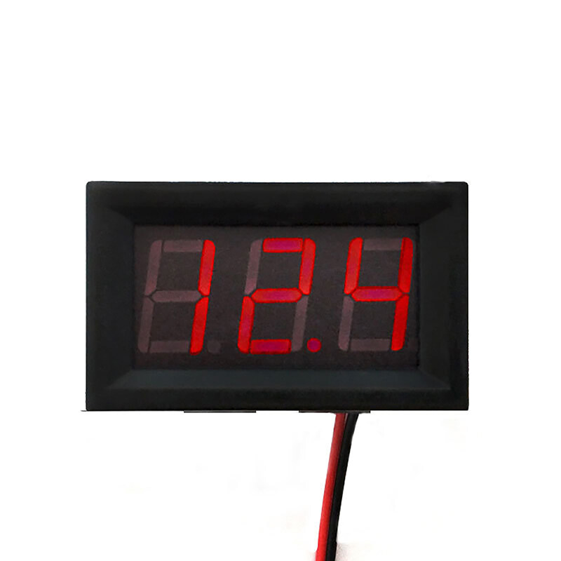 Digital Voltmeter 2-wire DC 5V To 120V Vehicle Meter Anti Reverse ...