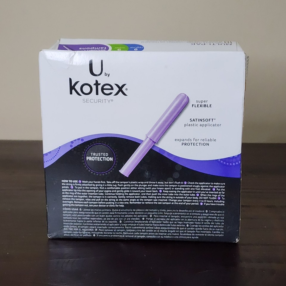 Kotex Security Regular Unscented Tampons 18 Count