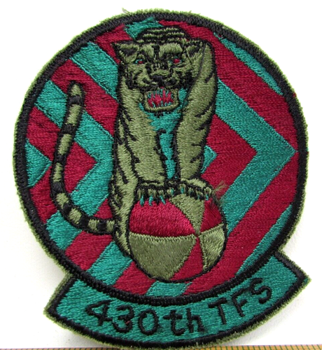 Vintage 430th Tactical Fighter Squadron Jacket Patch Nellis AFB Nevada ...