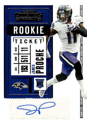2020 Panini Contenders #211 James Proche | eBay