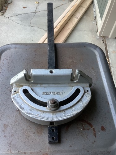 Craftsman Table Saw Miter Gauge, 158592-D000, 113 Series, Vintage | eBay