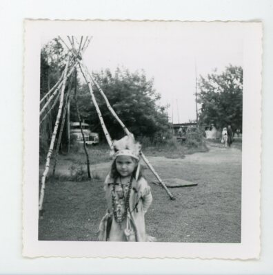 First Nation Native girl traditional ceremonial clothing Vintage ...