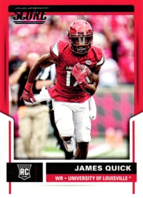 2017 Score #398 James Quick Red | eBay
