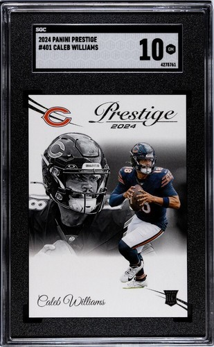 2024 Panini Prestige Caleb Williams RC 1st Chicago Bears Card #401 ...