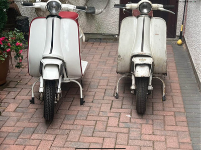 Raleigh Roma with valuable registration. . Vespa or lambretta age ...