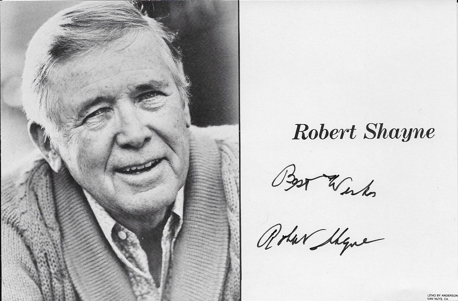 Robert Shane Inspector Henderson The Adventures of Superman signed ...