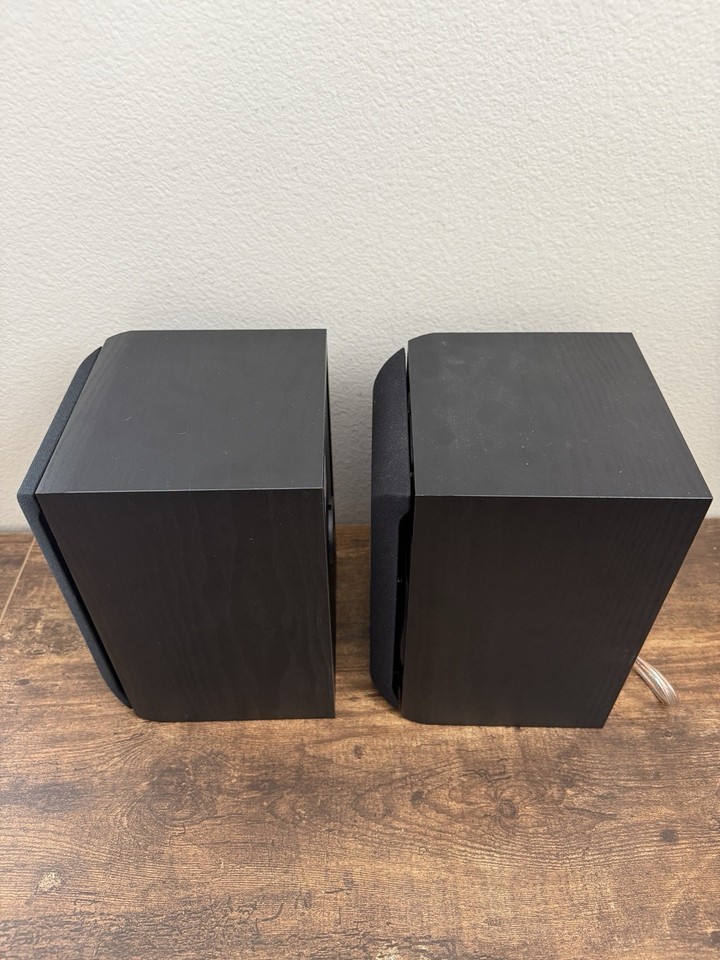 Pair SONY SS-B1000 8 Ohms 120 Watts 120W Black Wood Bookshelf Speakers ...