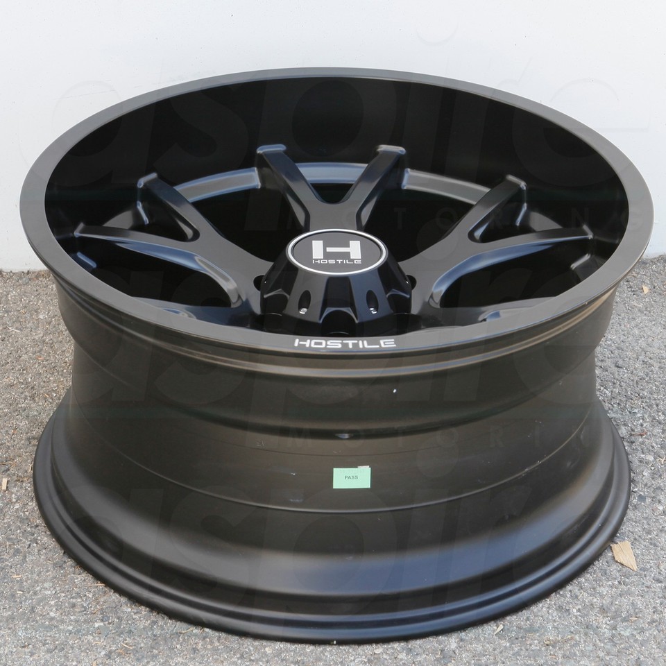 Hostile H113 Rage 20x9 6x5.5/6x139.7 0 Full Black Wheels(4) 106 20 ...