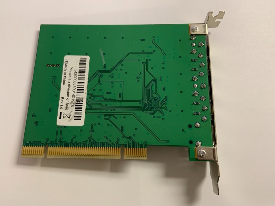 PINNACLE SYSTEMS GmbH BINDINO V1.0A 51015777 PCI Video capture Card | eBay