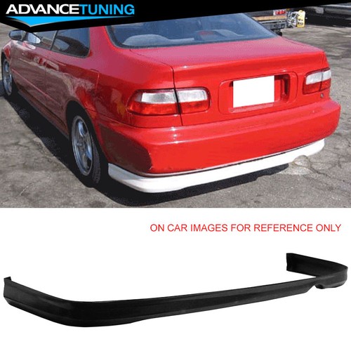 Fits 96-98 Honda Civic 2DR 4DR Type-R Style Rear Bumper Diffuser Lip ...