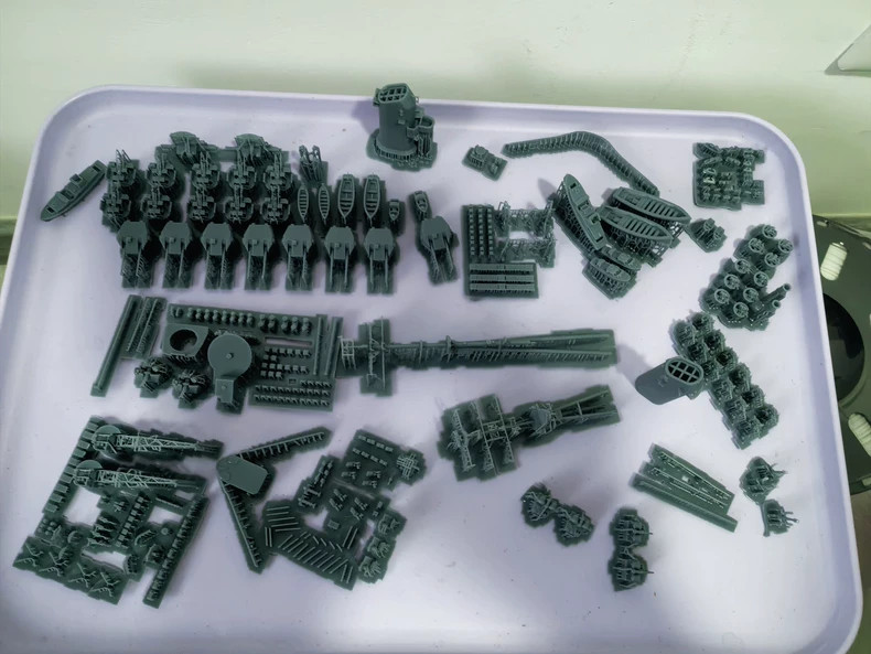 3D Printed 1/200 British HMS Vanguard Battleship Unpainted Model Kit ...