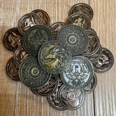 Larp Münzset - FantasyCoins - Element Magie - 30 Stück | eBay.de