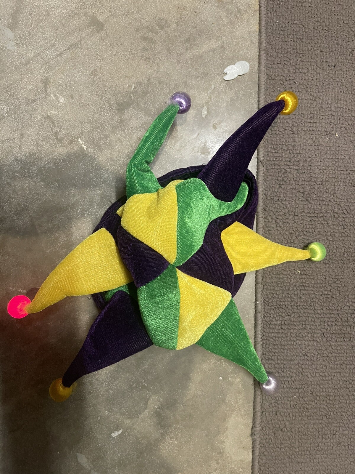 3 LIGHT UP 6 LIGHT JESTER PLUSH CRAZY PARTY HAT dressup wild costume ...