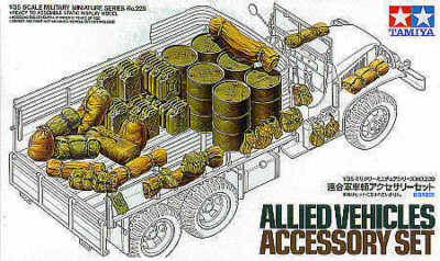 TAMIYA 35229 Allied Vehicles Accessory Set 1:35 Military Model Kit ...