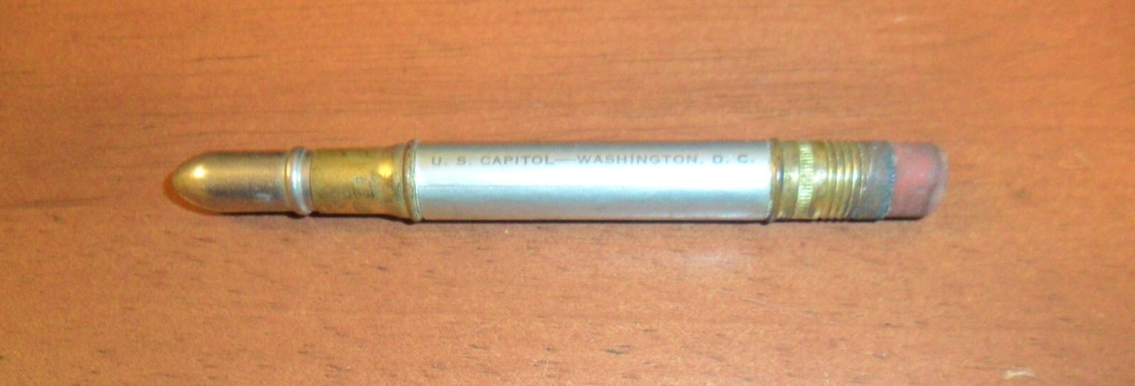 Vintage U. S. Capitol Washington DC Bullet Pencil Silver, Image of the ...
