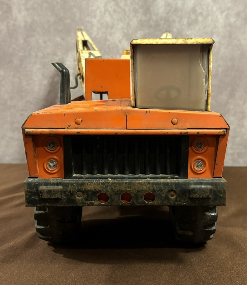 Mighty Tonka Wrecker Double Boom 24-HR Service AA Orange Tow Truck ...